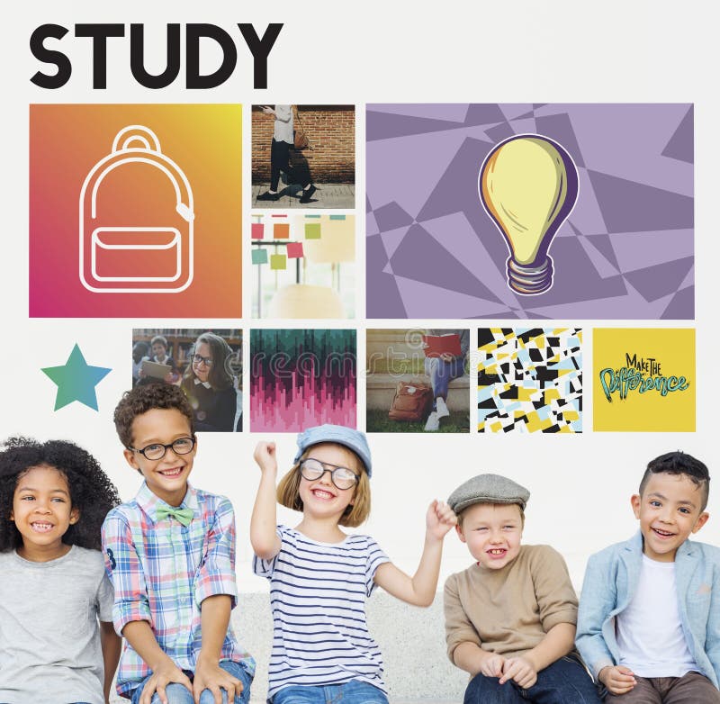 Academic Education Learning Studying Graphic Concept Stock Image ...