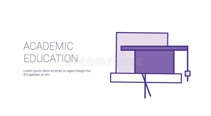 Academic Education and Schooling Template Web Banner with Copy Space ...