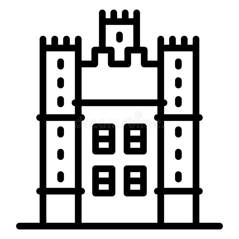 Academic, Educational Building Isolated Vector Icon Which Can Be Easily ...