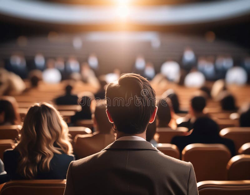 Academic Lecture and Presentation Stock Illustration - Illustration of ...