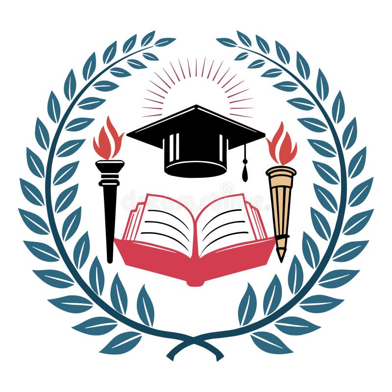 Academic Logo for Educational Institutions Vector Illustration Stock ...