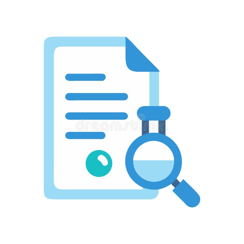 Academic Paper Icon for Research Studies Stock Vector - Illustration of ...