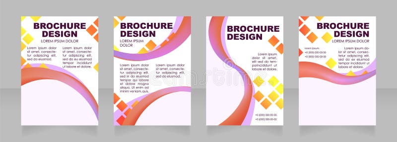 Academic Program Promotion Blank Brochure Layout Design. Attract ...