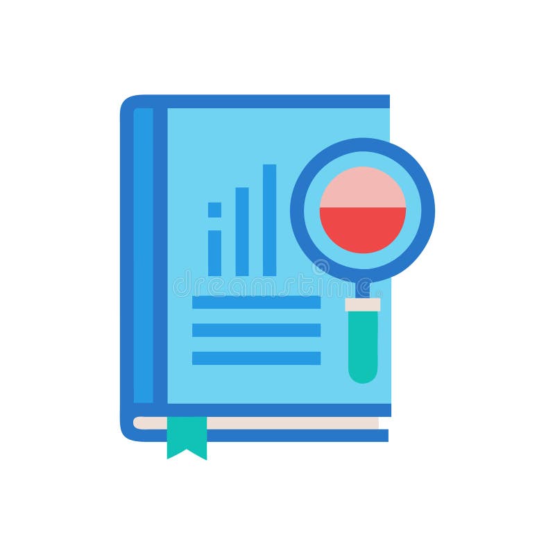 Academic Research Icon for Book Resources Stock Vector - Illustration ...