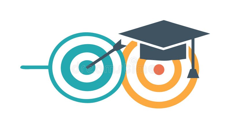 Academic Target Goal Icon, Vector Design Generative AI Stock Vector ...