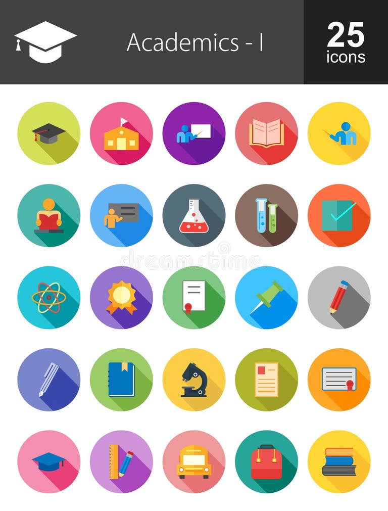 Academics Icon Stock Illustrations – 901 Academics Icon Stock ...