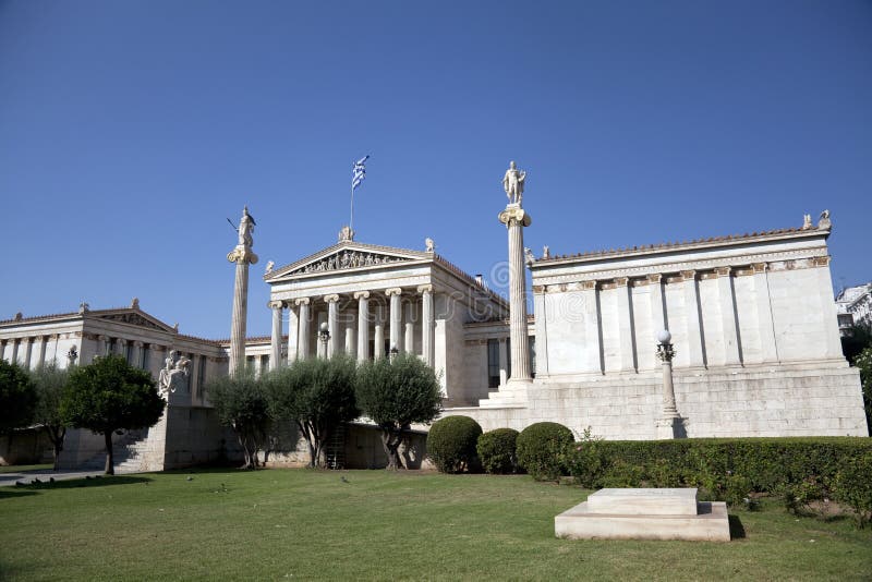 National Library of Athens stock photo. Image of national - 12751228