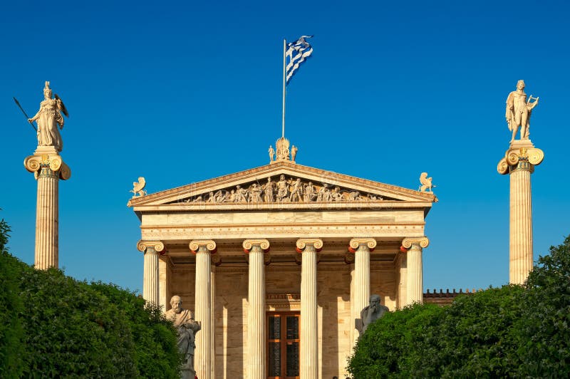 Academy of Athens stock photo. Image of column, colonnade - 19794314