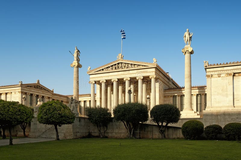Academy of Athens, Greece stock image. Image of greek - 12969745