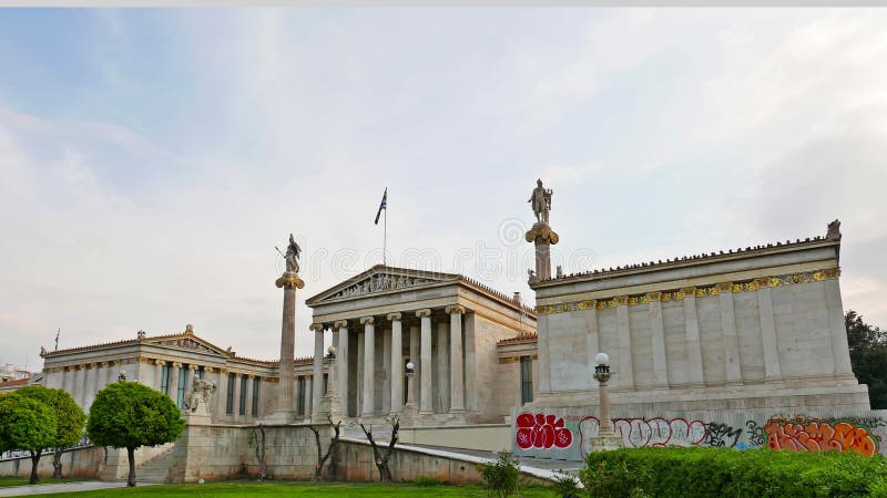 Academy of Athens stock image. Image of classic, column - 74463539