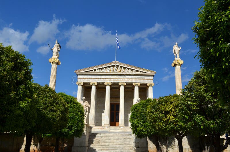 Academy of Athens stock photo. Image of landmark, education - 30413320
