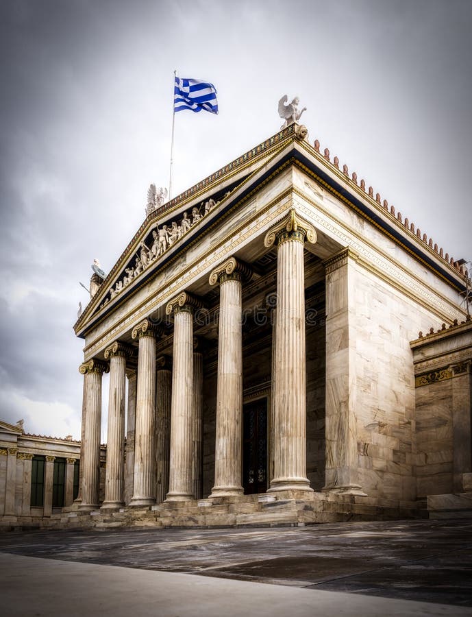 Academy of Athens Greece stock photo. Image of ancient - 137565998