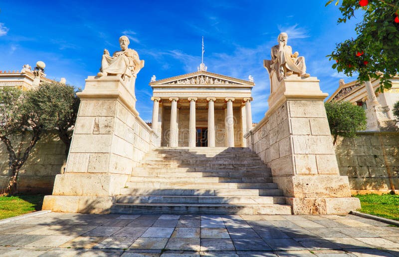 Academy of Athens, Greece stock image. Image of attica - 142384483