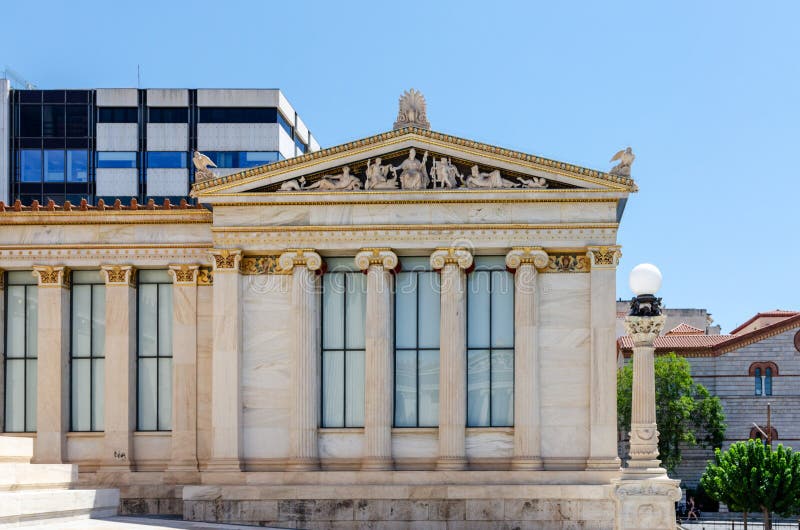 Academy of Athens is One of the Major Landmarks of Athens Stock Image ...