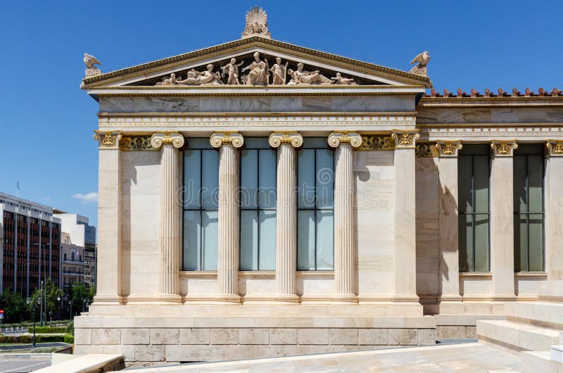 Academy of Athens is One of the Major Landmarks of Athens Stock Image ...