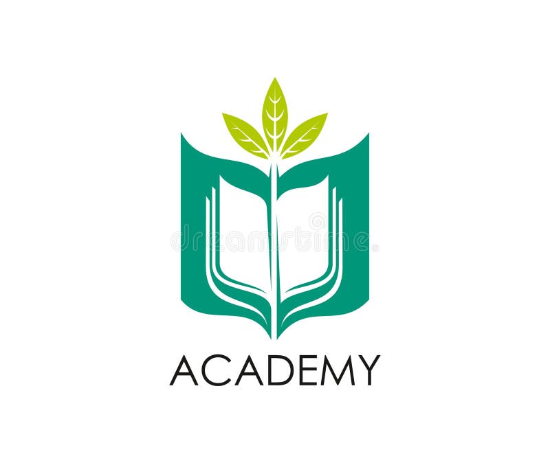 Academy Symbol with Science Stock Vector - Illustration of logo ...