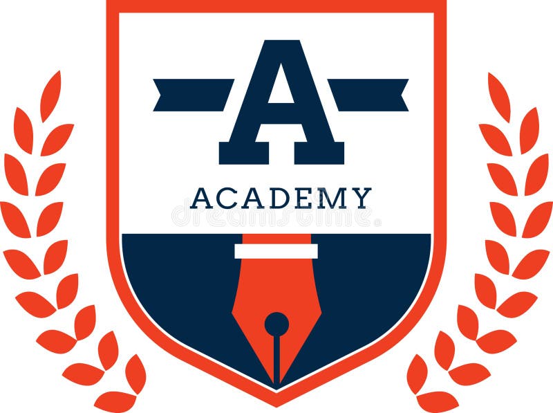 Academy Logo Element. Vector Illustration Decorative Design Stock ...