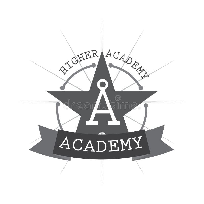 Academy Logo Element. Vector Illustration Decorative Design Stock ...