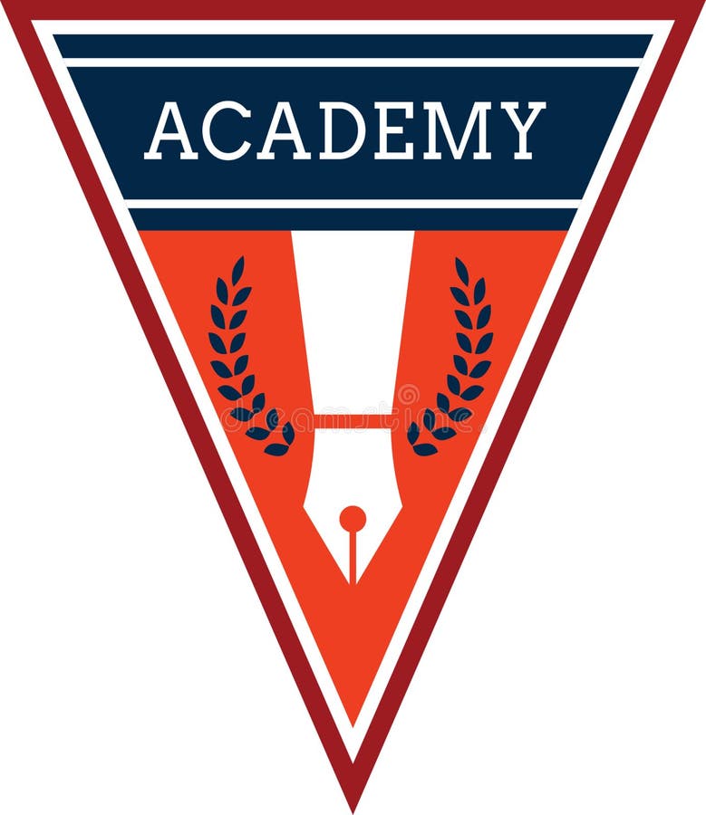 Academy Logo Element. Vector Illustration Decorative Design Stock ...