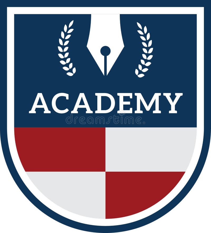 Academy Logo Element. Vector Illustration Decorative Design Stock ...
