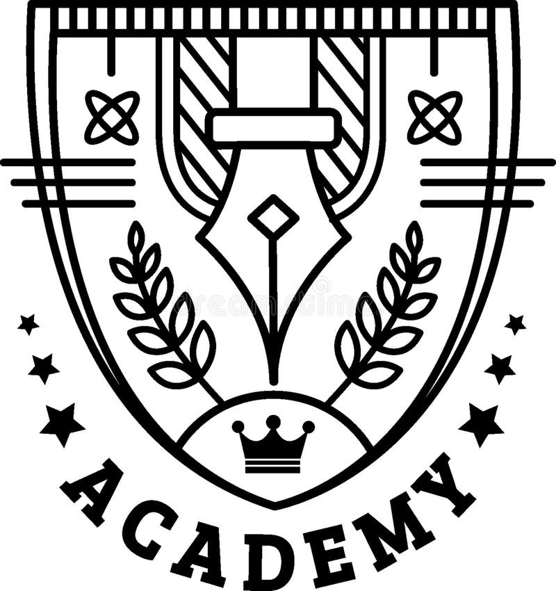 Academy Logo Element. Vector Illustration Decorative Design Stock ...