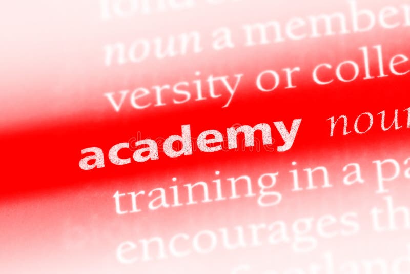 Academy stock image. Image of page, printed, definition - 114411943