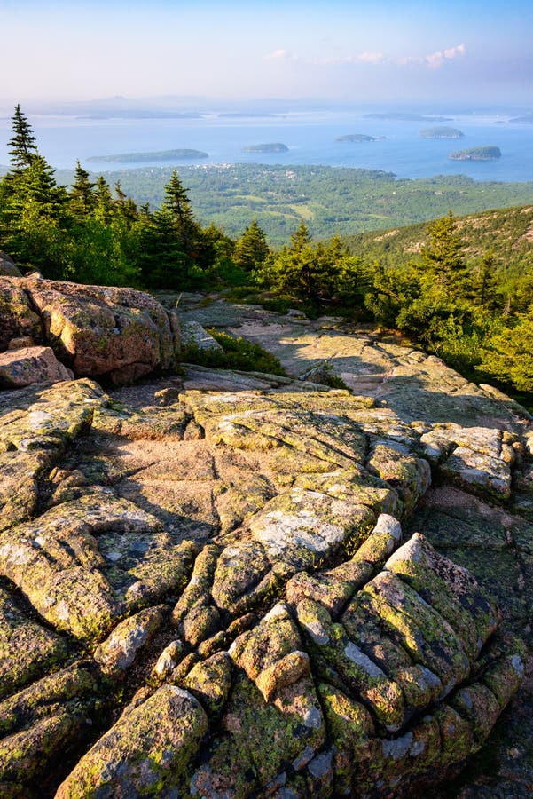 Acadia National Park Waterfall Stock Image - Image of environment ...