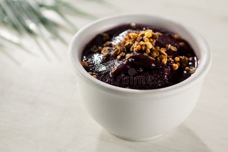 Acai in the pot stock image. Image of banana, ingredient - 30904661