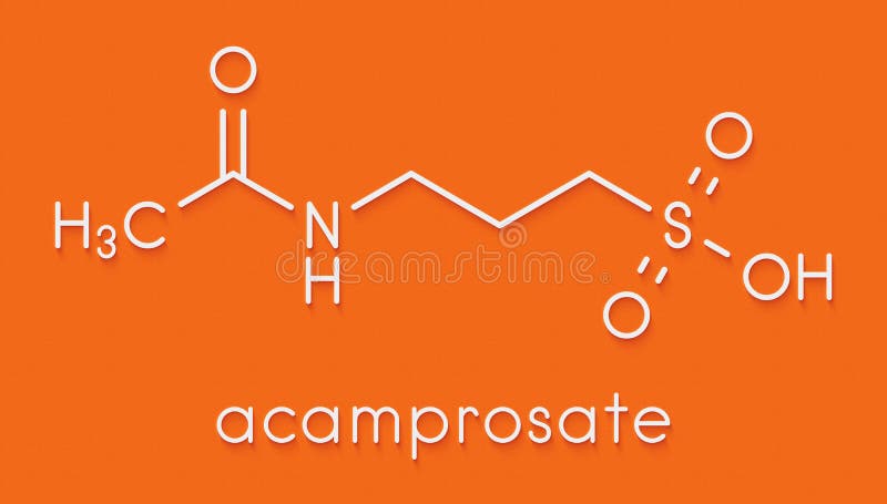 Acamprosate Alcoholism Treatment Drug Molecule. Skeletal Formula. Stock ... Acamprosate Alcoholism Treatment Drug Molecule. Skeletal Formula. Stock ...