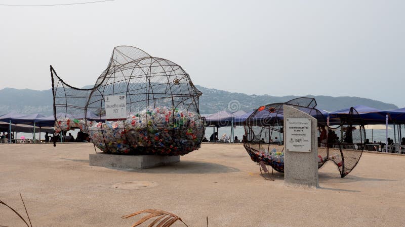 Acapulco, Mexico - May 12, 2019: Fish Monument a Concept of ...