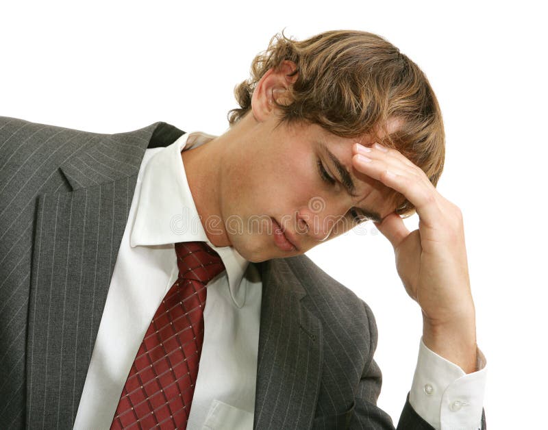 Accablé Avec Le Stress Du Travail Image stock - Image du hommes ...