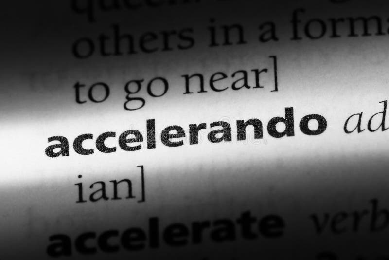 Accelerando stock photo. Image of english, definition - 114407956