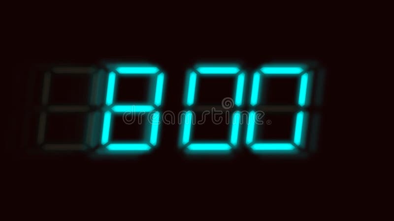 Digital Clock Countdown from Sixty To Zero - Full HD Timer with LCD ...