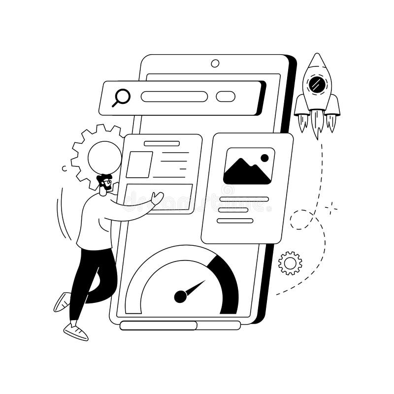 Accelerated Mobile Pages Abstract Concept Vector Illustration. Stock ...
