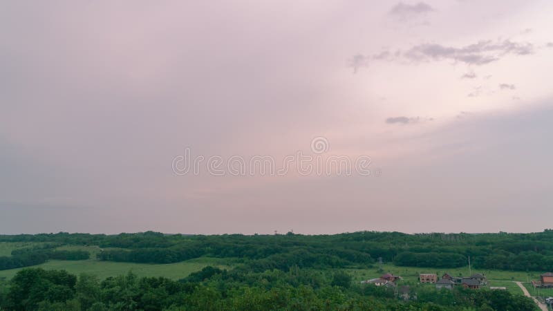 Accelerated Movement of Clouds in the Sky. Timelapse Stock Footage ...