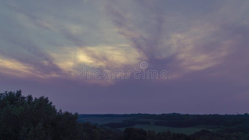 Accelerated Movement of Clouds in the Sky. Timelapse Stock Video ...