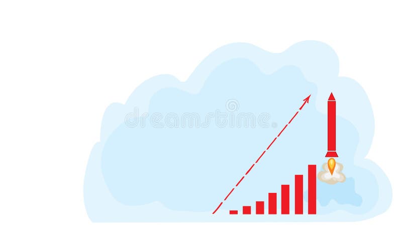 Accelerating Business Growth Stock Vector - Illustration of report ...