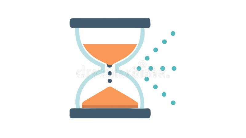 Accelerating Hourglass Icon, Fast Time Flow Vector Concept, Vector ...