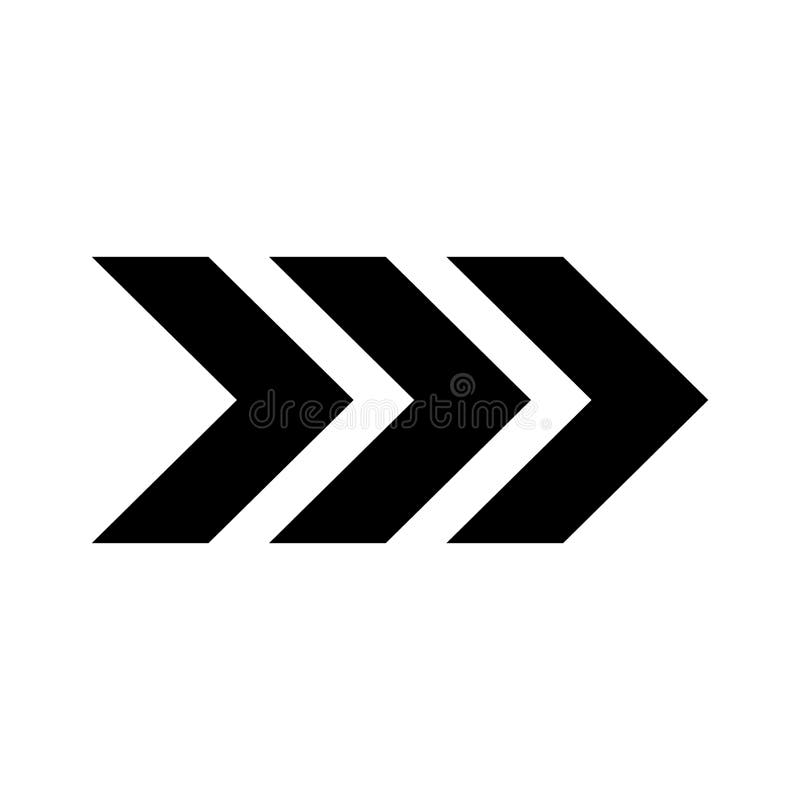 Acceleration Arrow Icon in Flat Style. Stock Vector - Illustration of ...