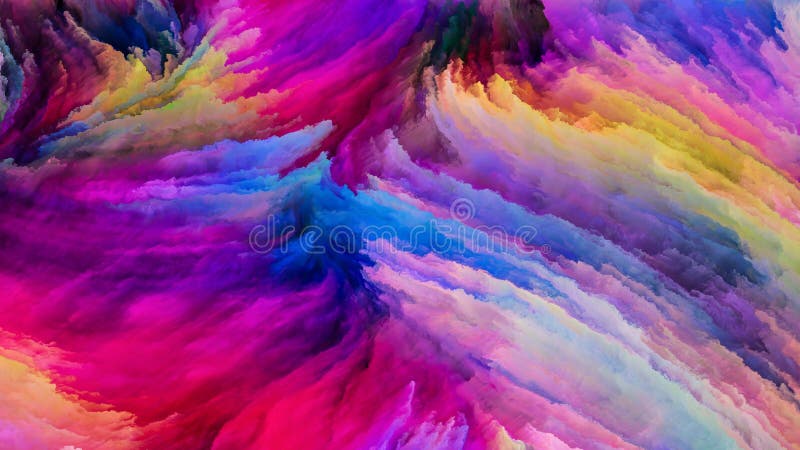 Acceleration of Colorful Paint Stock Illustration - Illustration of ...