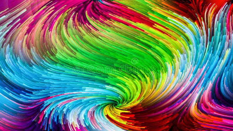 Acceleration of Colorful Paint Splash Explosion Stock Illustration ...