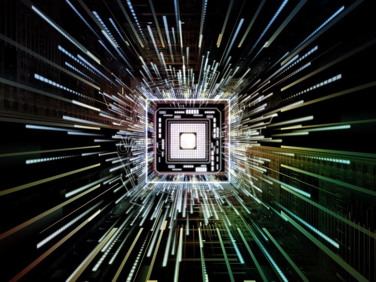 Acceleration of CPU stock photo. Image of abstract, computer - 60953812