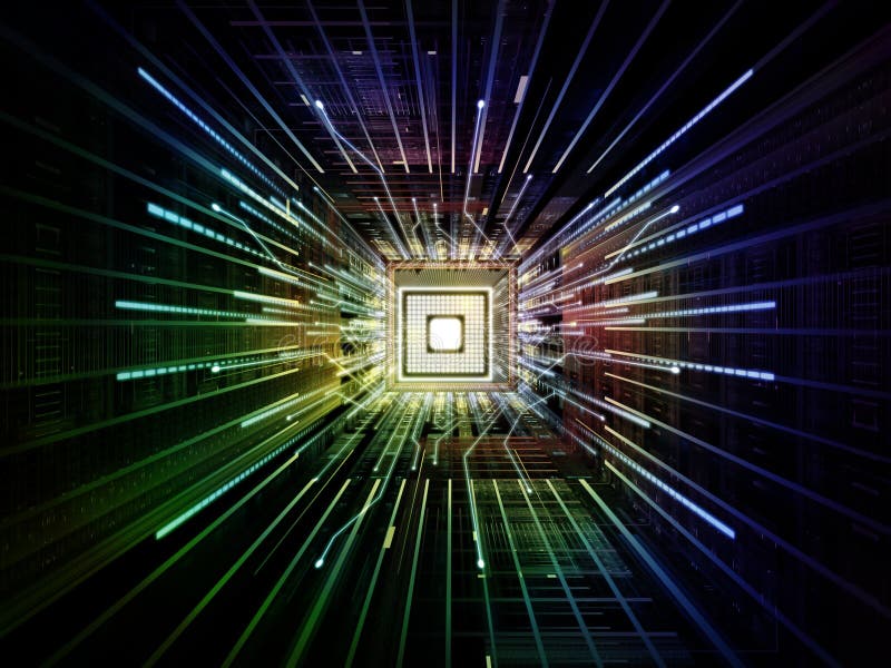 Acceleration of CPU stock illustration. Illustration of idea - 62332994