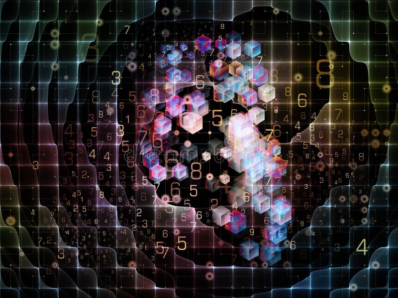 Acceleration of Digital Technology Stock Illustration - Illustration of ...