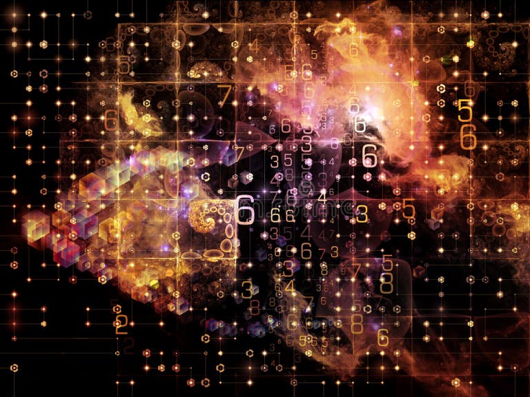 Acceleration of Digital Grid Stock Illustration - Illustration of ...