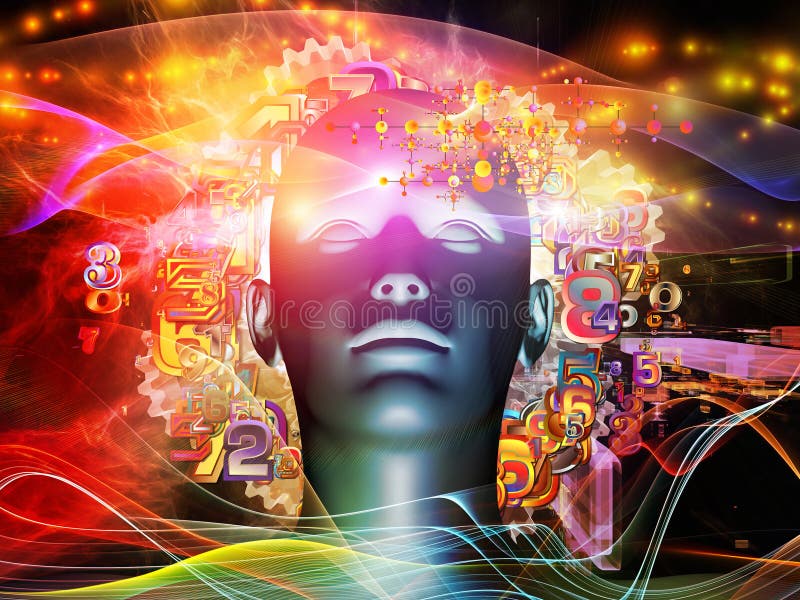 Acceleration of Digital Science Stock Illustration - Illustration of ...