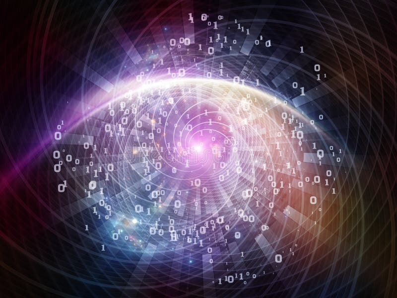 Acceleration of Digital World Stock Illustration - Illustration of ...