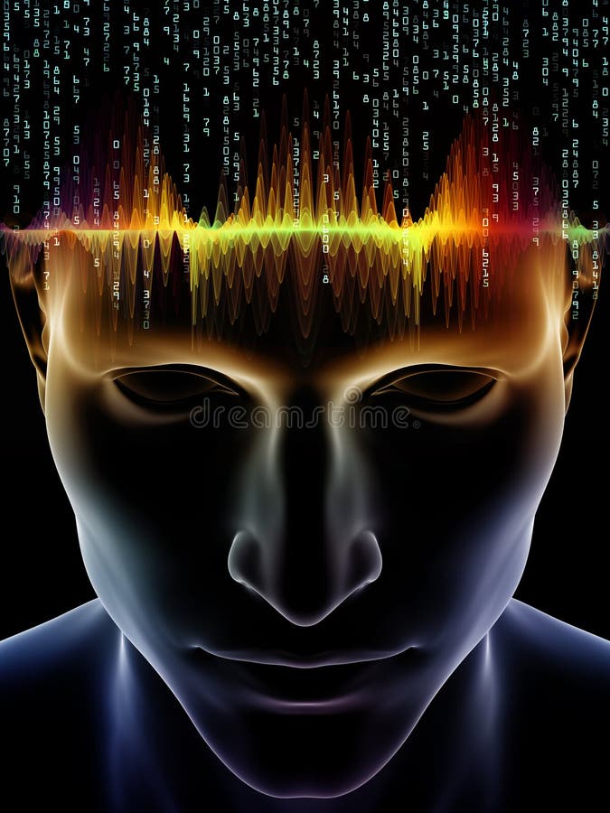 Acceleration of Human Mind stock illustration. Illustration of ...