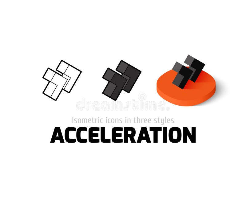 Acceleration Icon in Different Style Stock Vector - Illustration of flat, orientation: 78531432