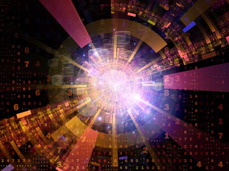 Acceleration of Integer Realm Stock Illustration - Illustration of ...